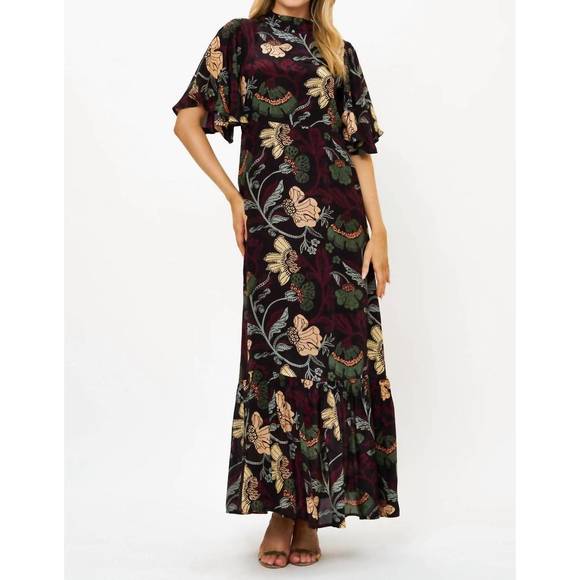 Oliphant | Dresses | New Oliphant Flirty Mock Neck Dress In Turin Wine ...